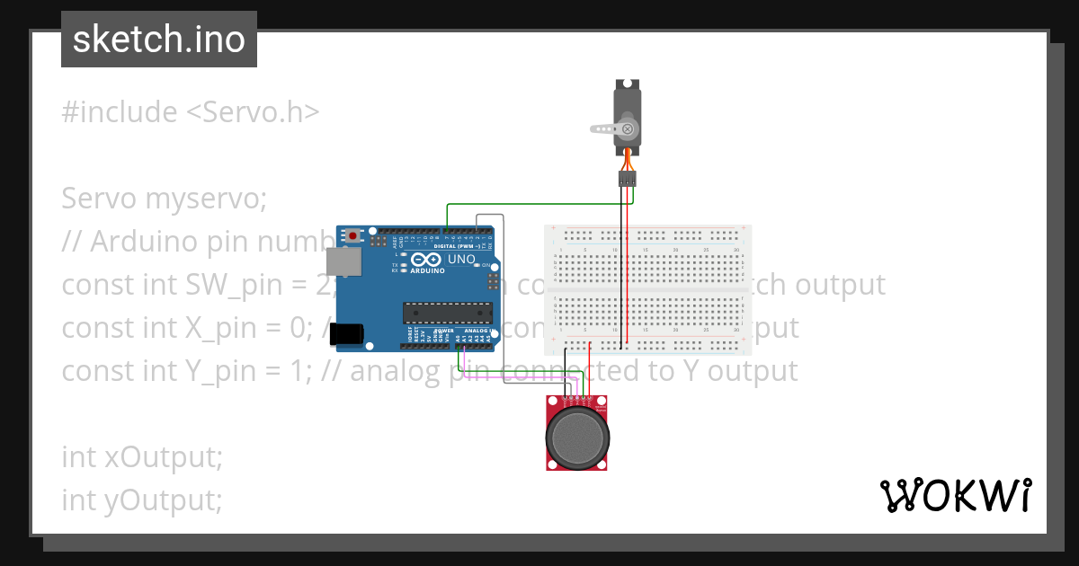 Aruduino Test Servor Joystick Wokwi Esp32 Stm32 Arduino Simulator