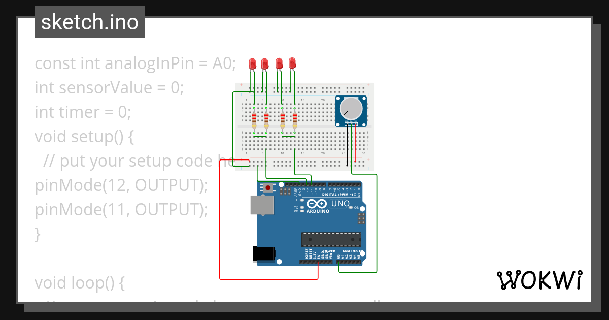 Strobe Lights - Wokwi ESP32, STM32, Arduino Simulator