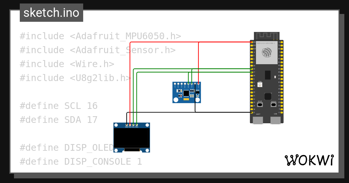姿态传感器 多任务 Wokwi Esp32 Stm32 Arduino Simulator
