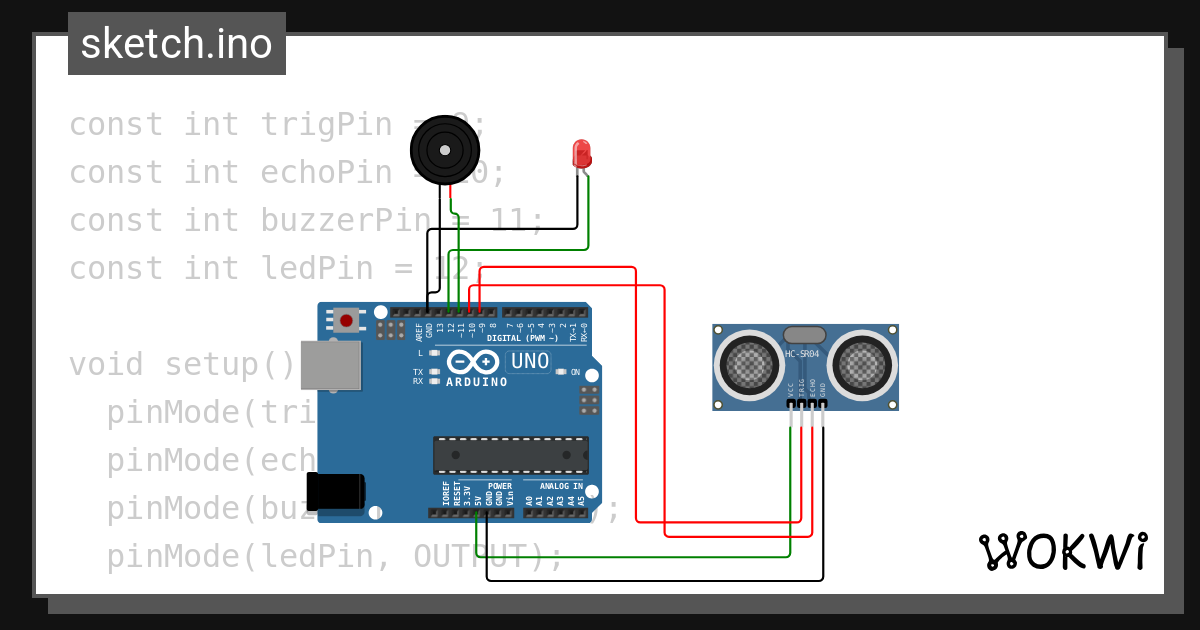 Ultrasonic Sample Wokwi Esp32 Stm32 Arduino Simulator 2054