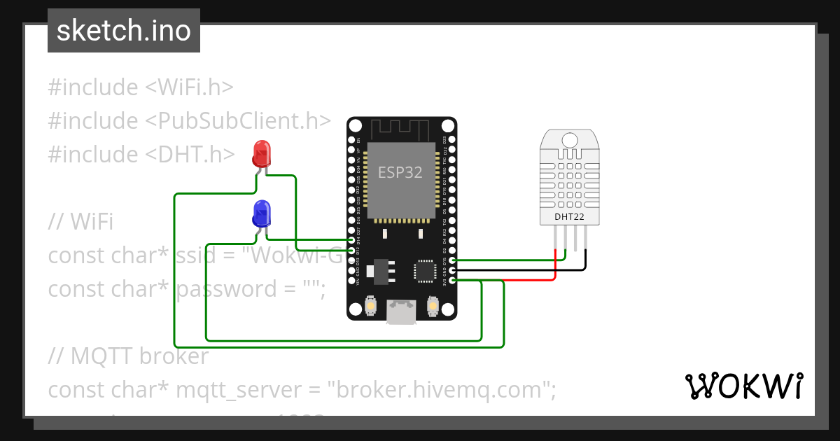 Exercice 2 Examen - Wokwi ESP32, STM32, Arduino Simulator