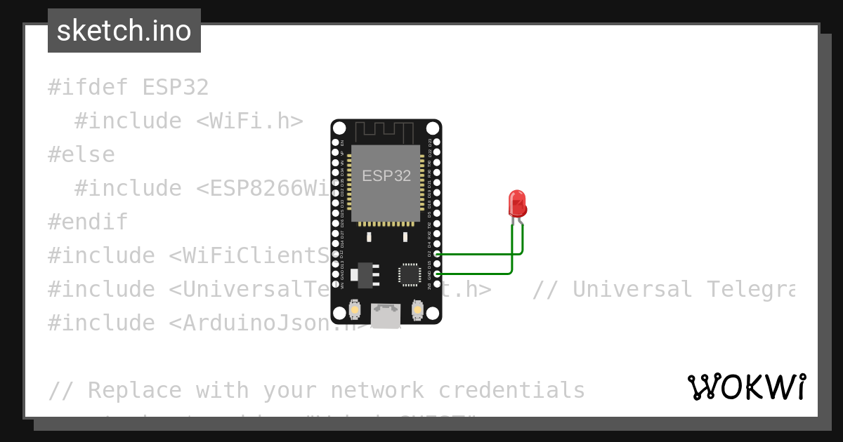 Sample Wokwi Arduino And Esp32 Simulator