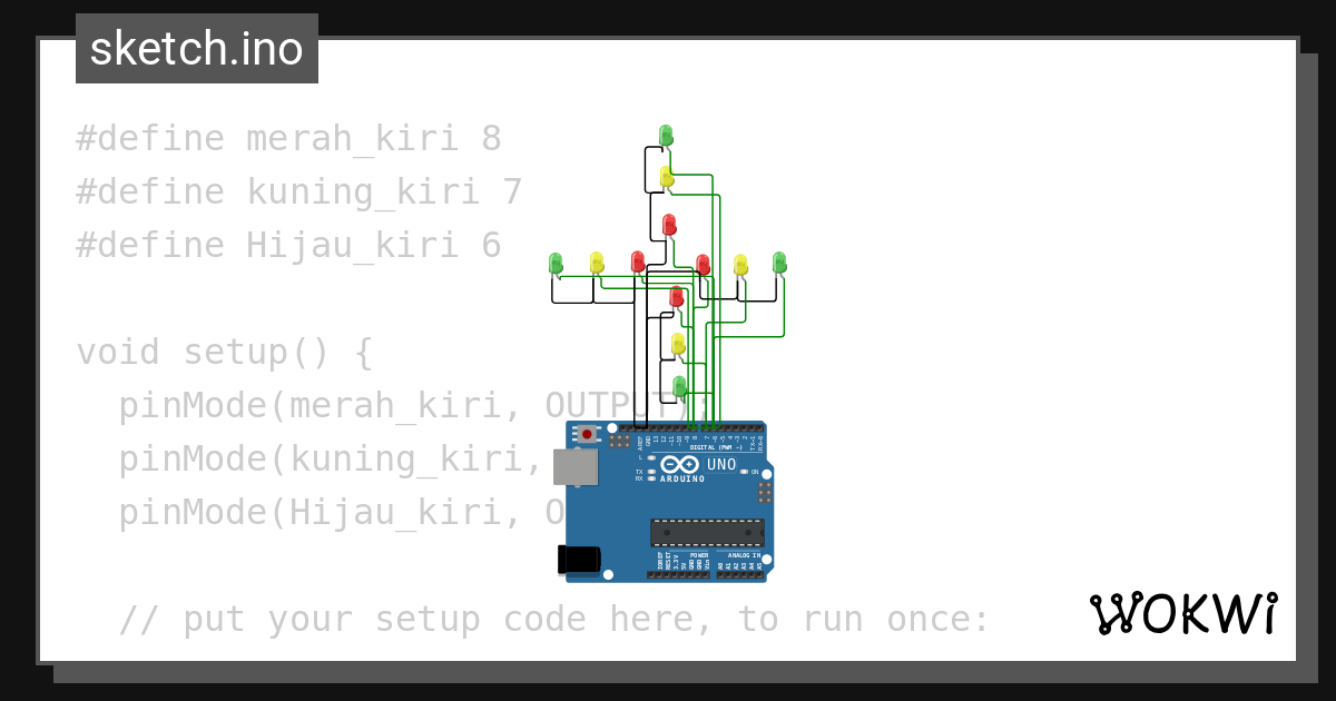 Spe Lampu Lalulintas Wokwi Esp32 Stm32 Arduino Simulator 5117