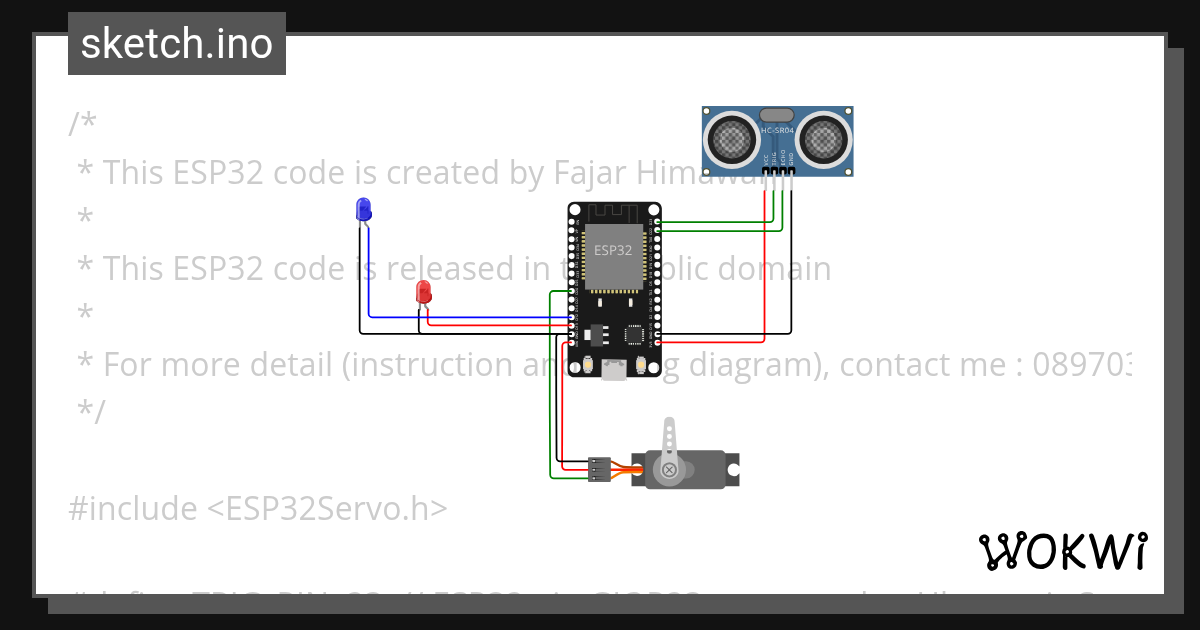 Pakan Burung - Wokwi ESP32, STM32, Arduino Simulator