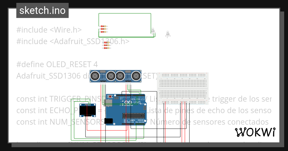 pantallita esooo con dooos - Wokwi ESP32, STM32, Arduino Simulator