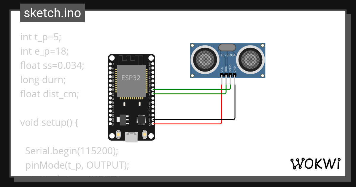 Subash Distance Project Wokwi Esp32 Stm32 Arduino Simulator 