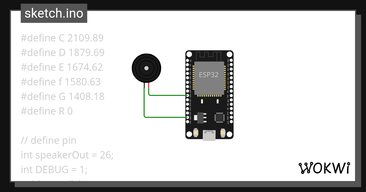 Tone Generator Wokwi Esp32 Stm32 Arduino Simulator