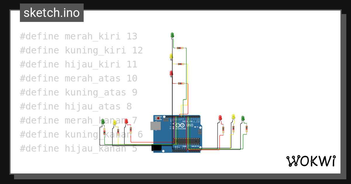 Simpang 3 Ku Wokwi Esp32 Stm32 Arduino Simulator 