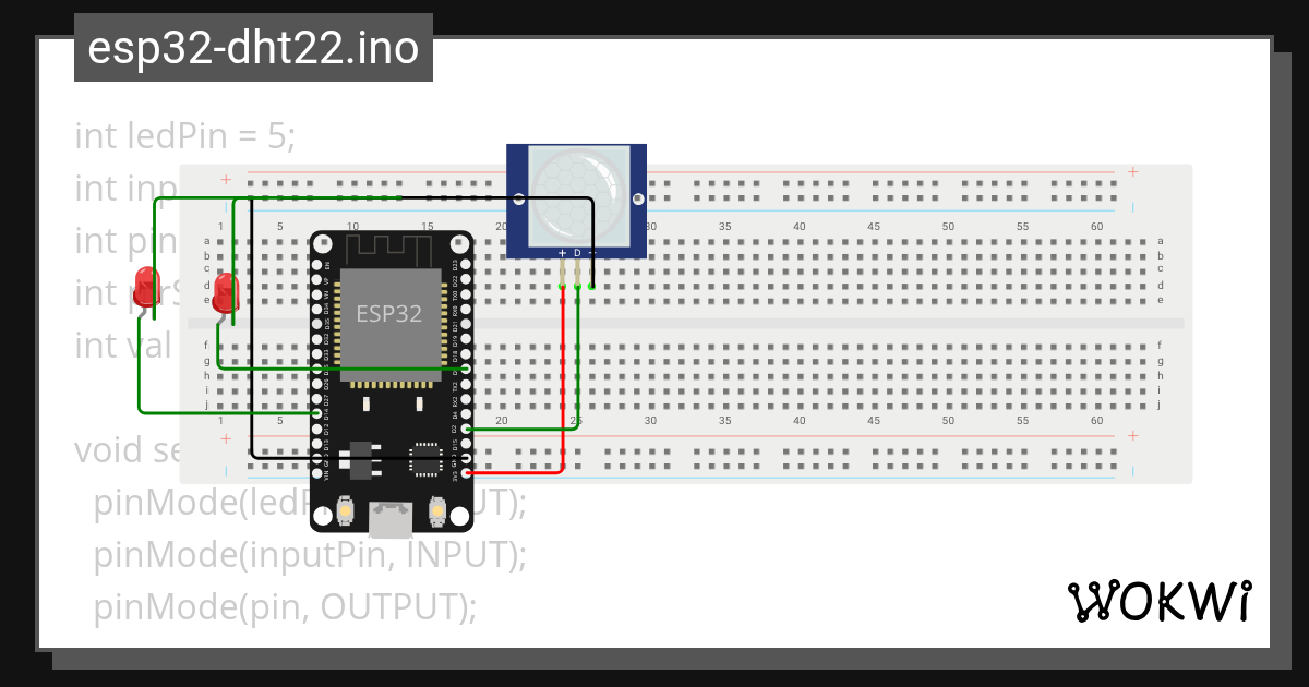 motion sensor Copy - Wokwi ESP32, STM32, Arduino Simulator
