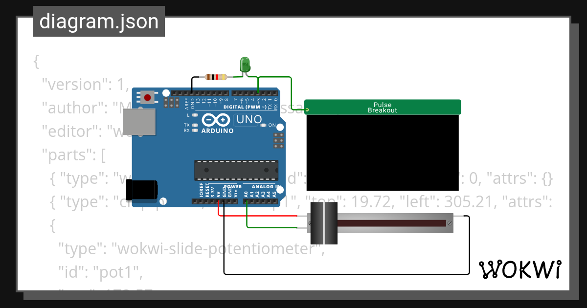 Pulse Display Wokwi Esp32 Stm32 Arduino Simulator
