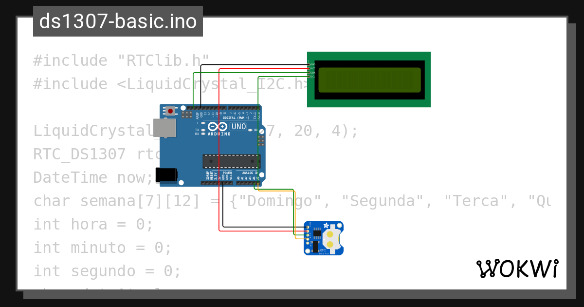 Data Hora Wokwi Esp32 Stm32 Arduino Simulator
