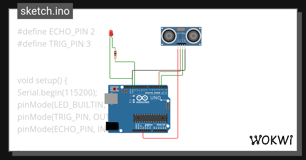 ULTRASONIC_ARHAM - Wokwi ESP32, STM32, Arduino Simulator