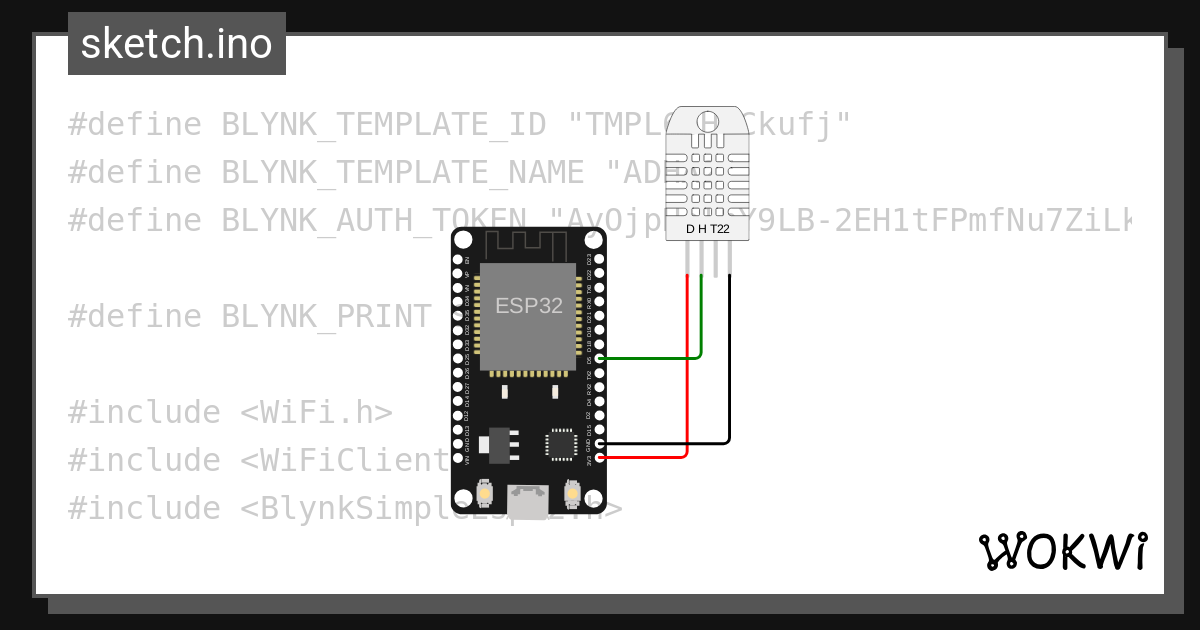 Blynk Esp32 Dht22 Wokwi Esp32 Stm32 Arduino Simulator 7451