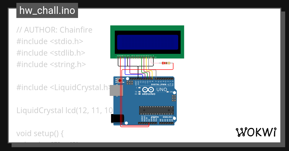 hw_chall.ino havoc - Wokwi ESP32, STM32, Arduino Simulator