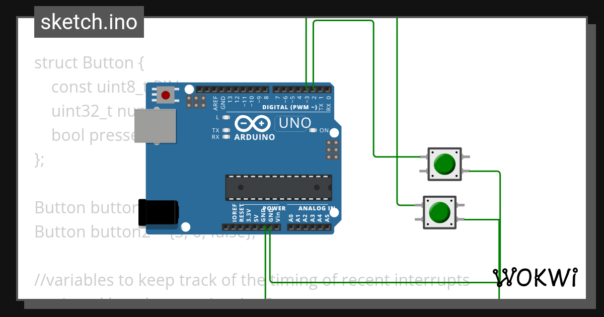 project1 - Wokwi ESP32, STM32, Arduino Simulator