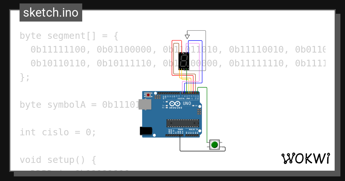 Adrián Juriš 7seg Good Wokwi Esp32 Stm32 Arduino Simulator