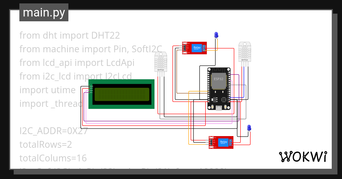 temperatura hilos - Wokwi ESP32, STM32, Arduino Simulator
