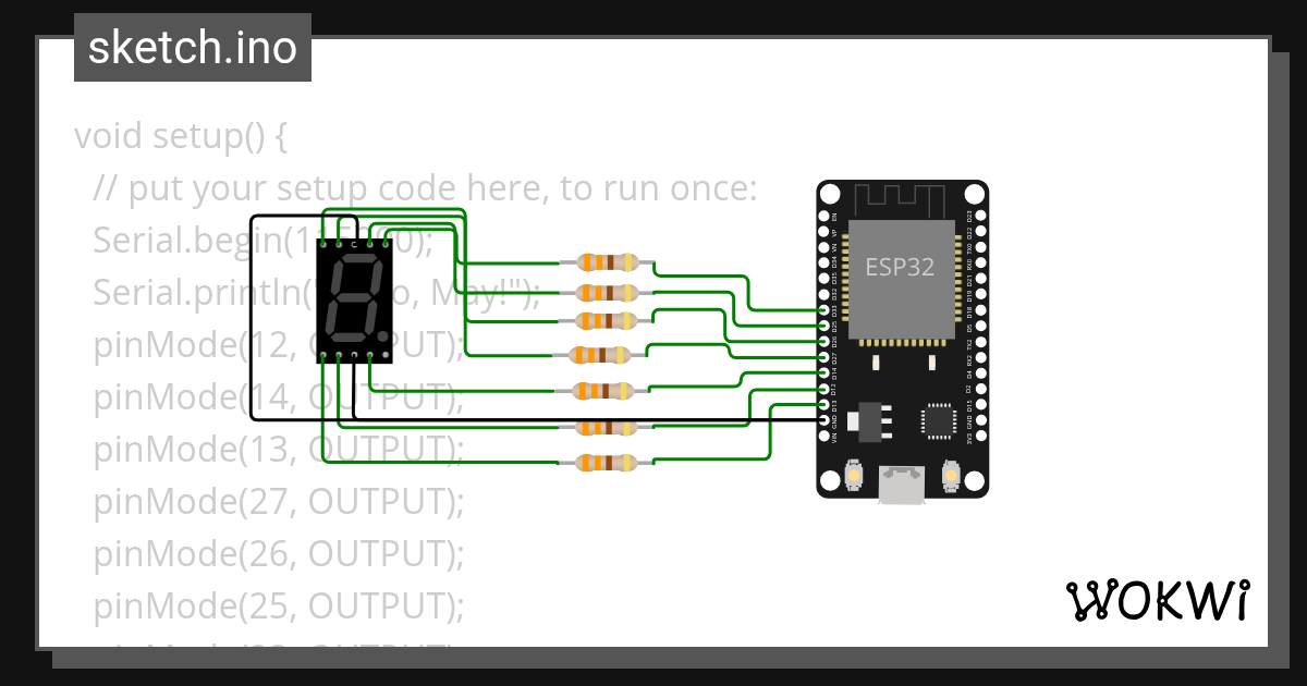 porta 7 - Wokwi ESP32, STM32, Arduino Simulator