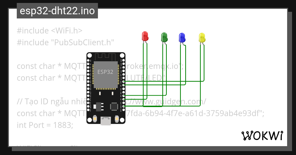 bai1_4led_A - Wokwi ESP32, STM32, Arduino Simulator