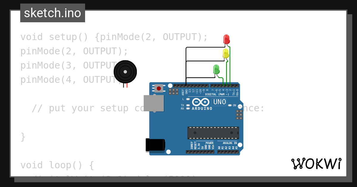 Svetafor Yasash Wokwi Esp32 Stm32 Arduino Simulator