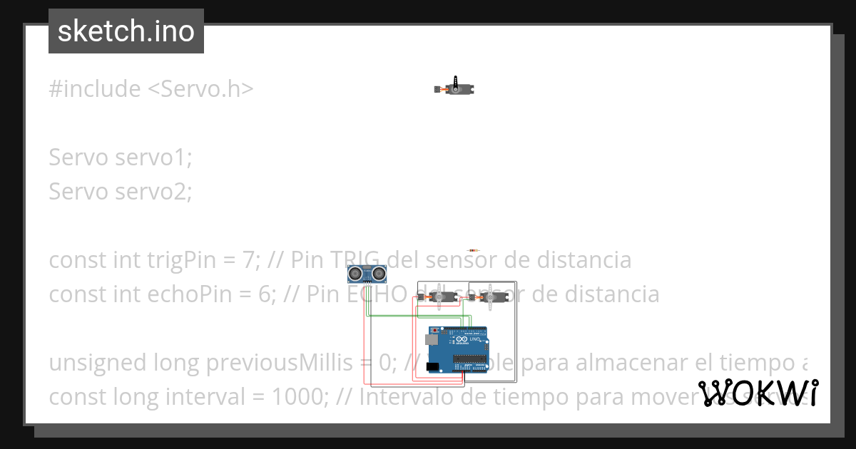 servos simultanis - Wokwi ESP32, STM32, Arduino Simulator