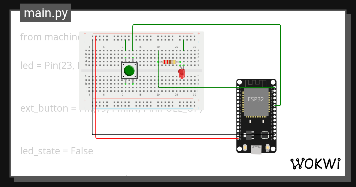 led_with_button_Interrupt_Debounce - Wokwi ESP32, STM32, Arduino Simulator led_with_button_Interrupt_Debounce - Wokwi ESP32, STM32, Arduino Simulator
