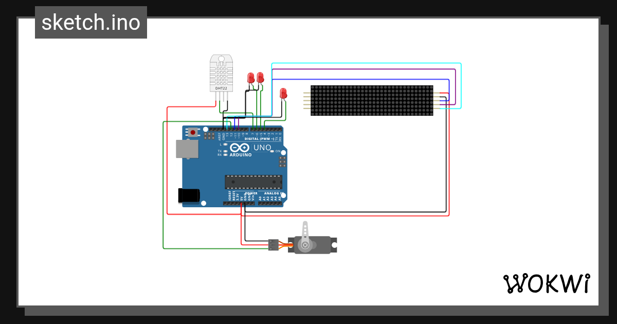 Dht Max Servo Wokwi Esp32 Stm32 Arduino Simulator