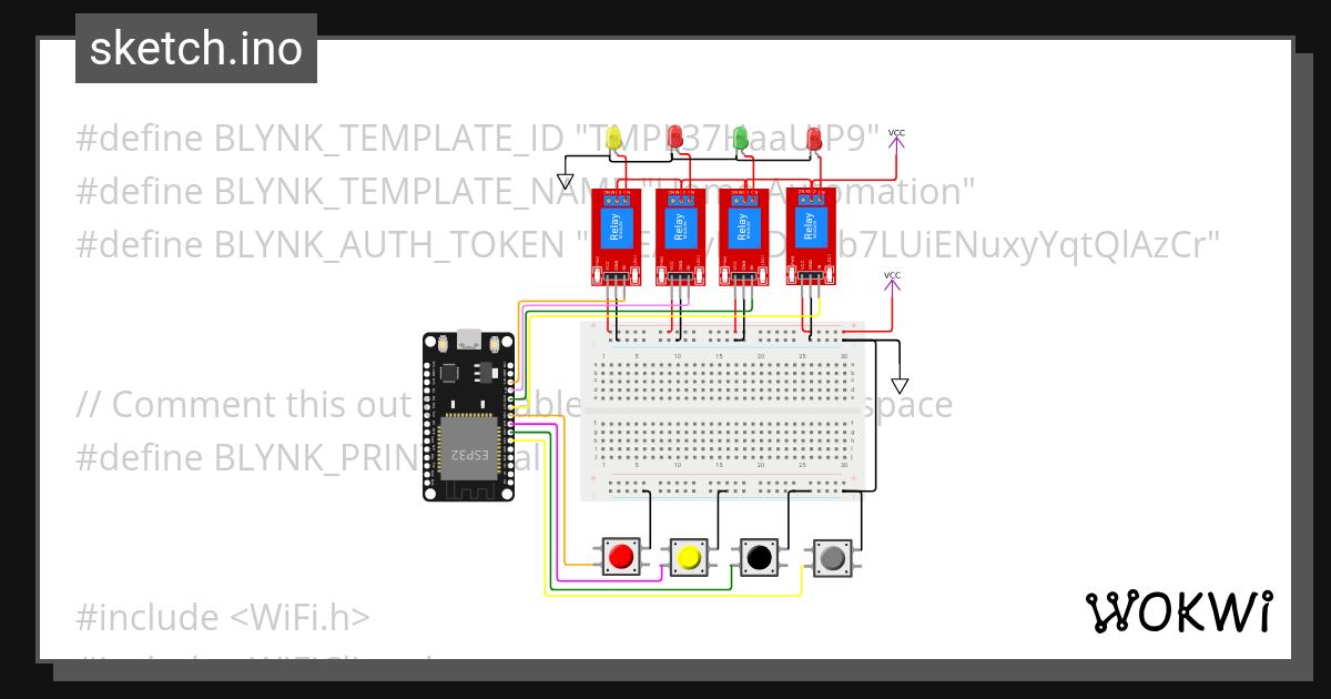 Home Automation - Wokwi ESP32, STM32, Arduino Simulator