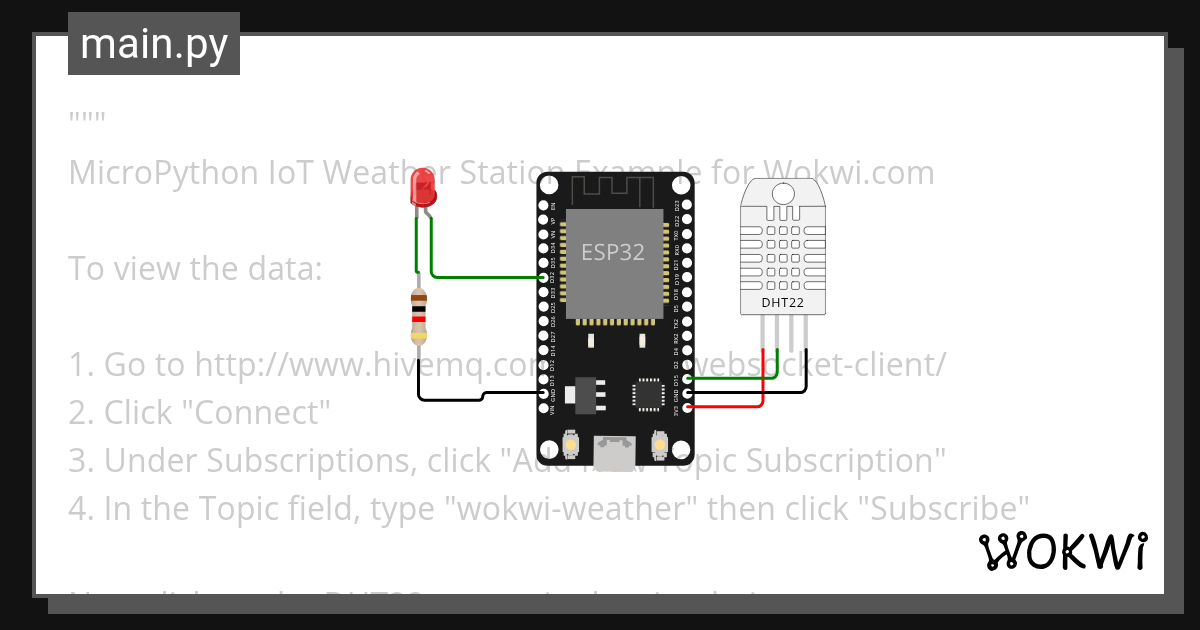 Mqtt Weather Logger Esp32 Copy Copy Wokwi Esp32 Stm32 Arduino Simulator