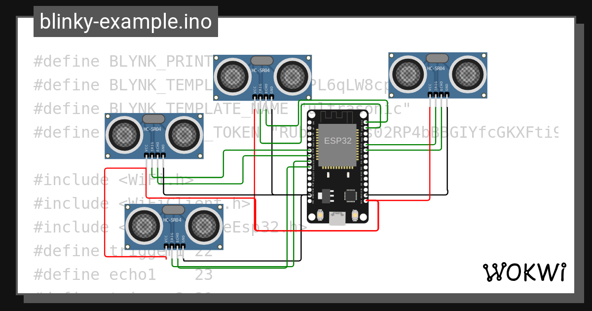 Ultrasonic Wokwi Esp32 Stm32 Arduino Simulator 1264