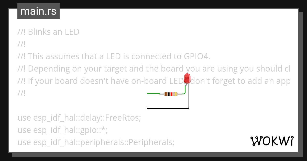 test blink - Wokwi ESP32, STM32, Arduino Simulator