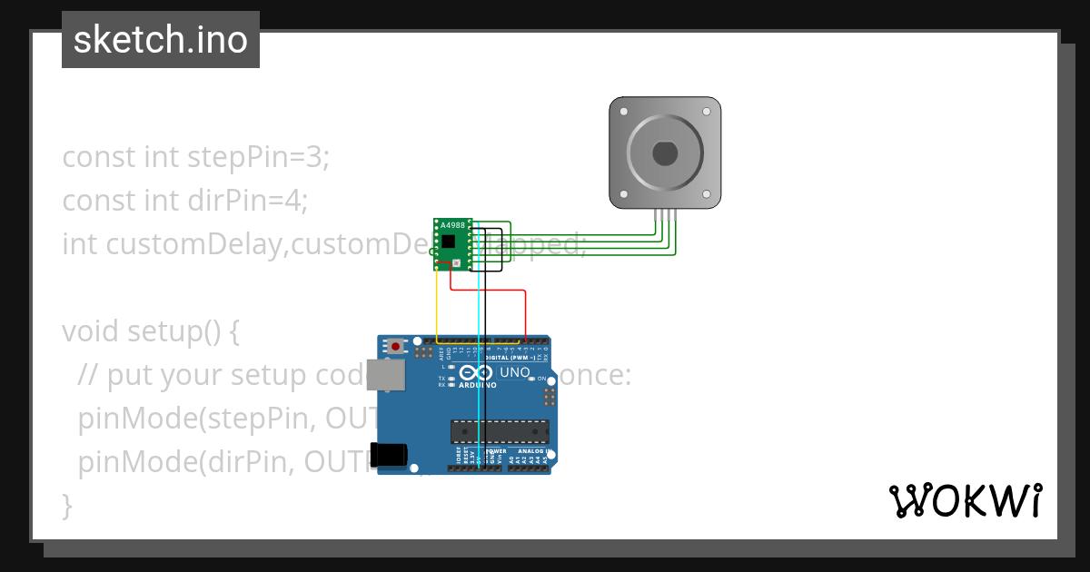 Stepper motor Copy Copy - Wokwi ESP32, STM32, Arduino Simulator