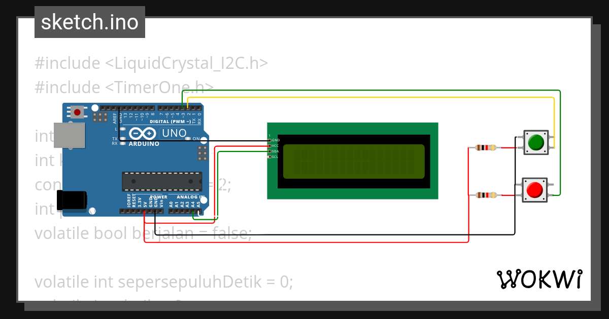 2093_Stopwatch Embedded System Programming - Wokwi ESP32, STM32, Arduino Simulator