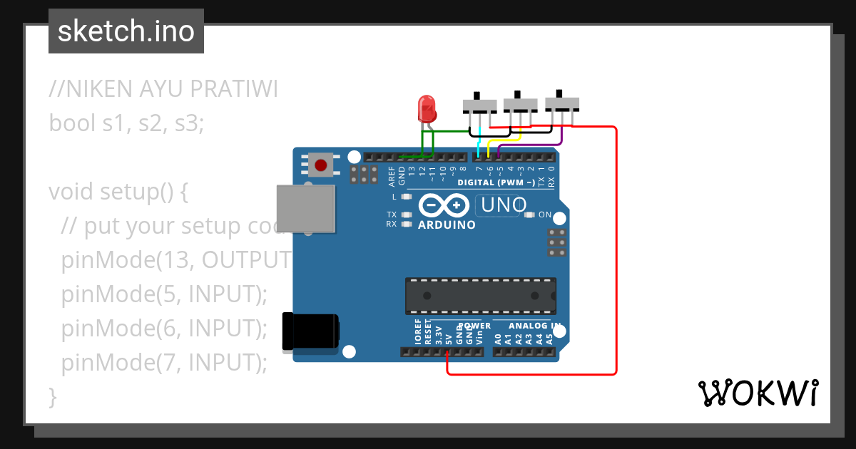 TUGAS 3_MIKROKONTROLER - Wokwi ESP32, STM32, Arduino Simulator