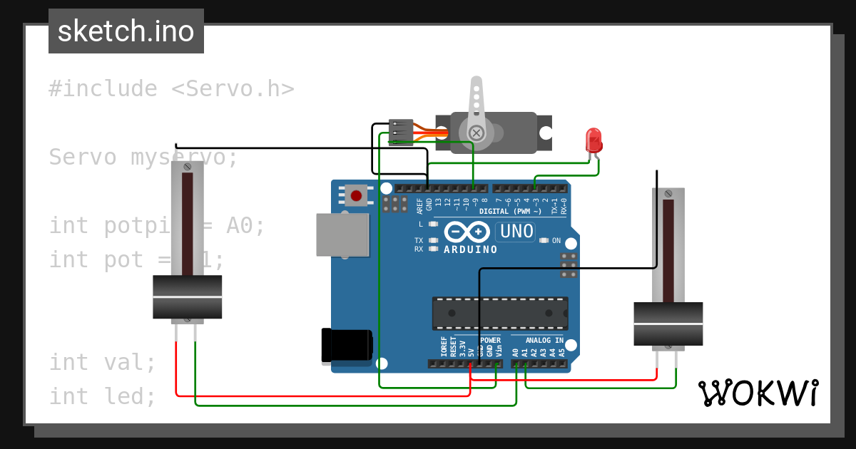 Servo Slide Wokwi Esp32 Stm32 Arduino Simulator