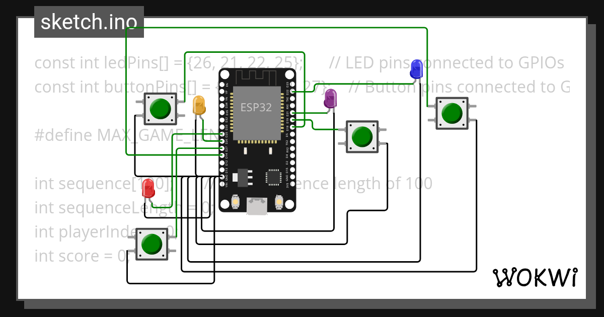 Wokwi - Online ESP32, STM32, Arduino Simulator