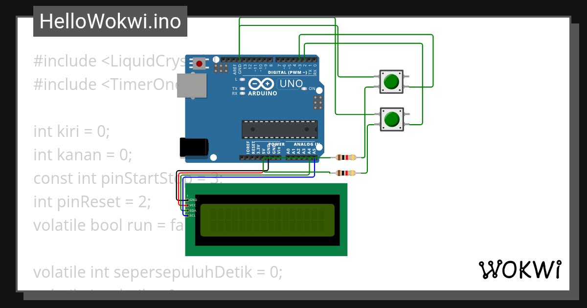 Stopwatch.ino - Wokwi ESP32, STM32, Arduino Simulator
