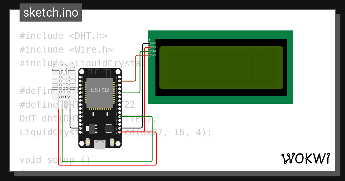 Lcd Esp Wokwi Esp32 Stm32 Arduino Simulator