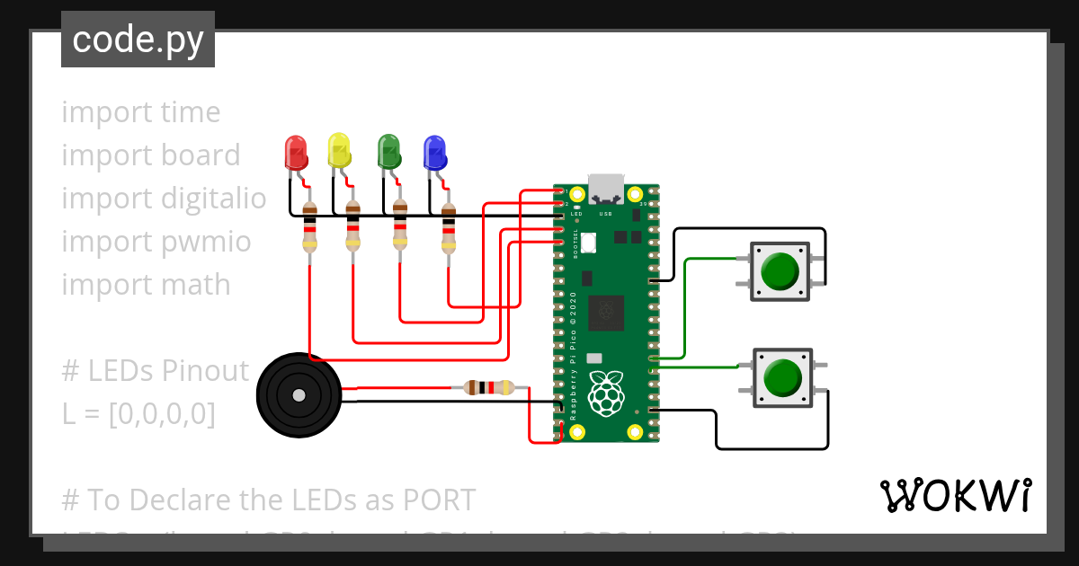 LAB 1 SMART HOME TASK 1 - Wokwi ESP32, STM32, Arduino Simulator