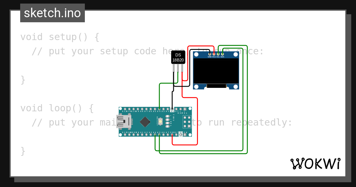 Sensor Temp Oled Wokwi Esp32 Stm32 Arduino Simulator