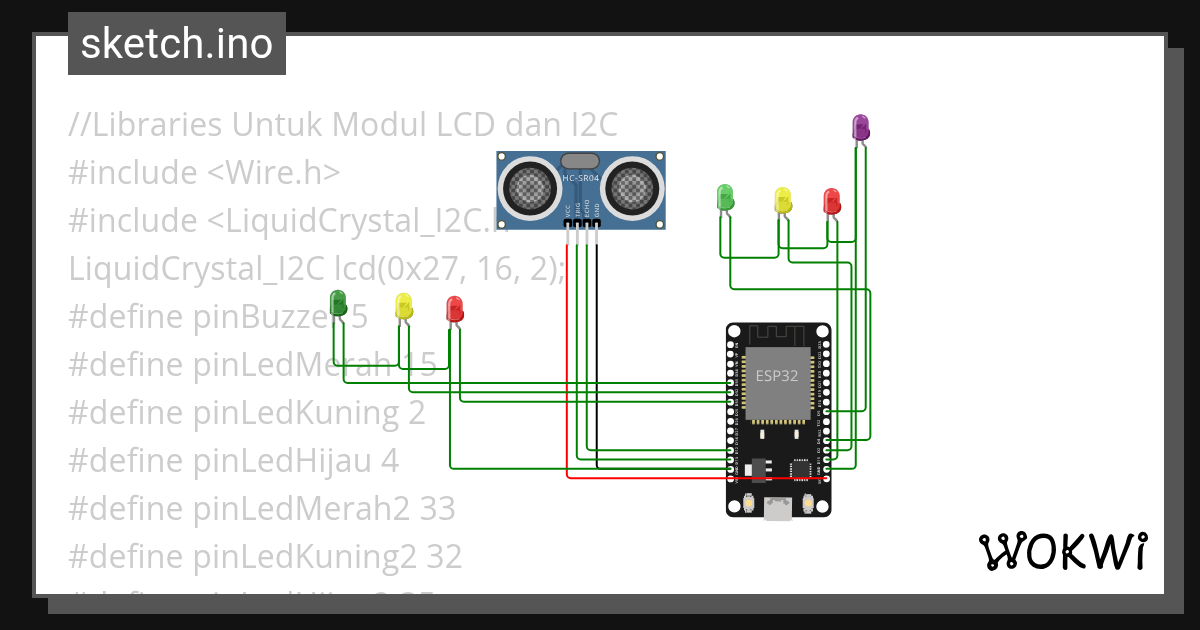 esp traffic light - Wokwi ESP32, STM32, Arduino Simulator
