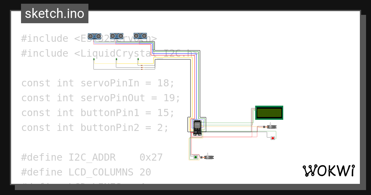 Parkiran Wokwi Esp32 Stm32 Arduino Simulator 