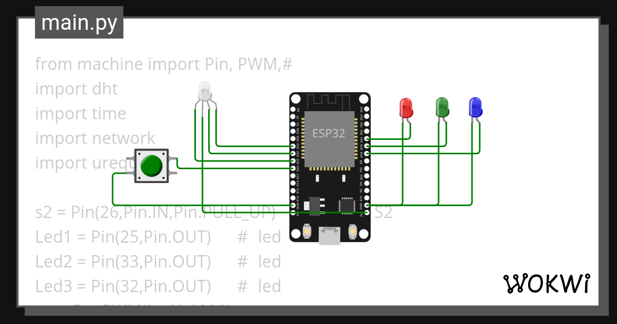 lab 7-1 - Wokwi ESP32, STM32, Arduino Simulator