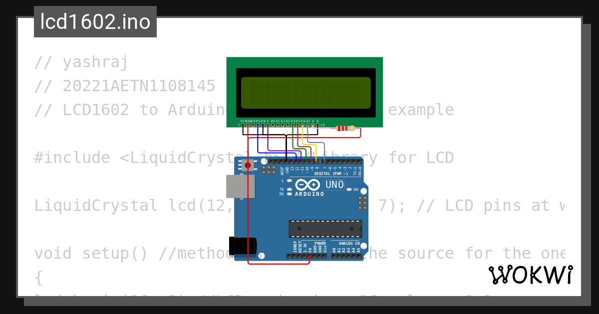 Lcd16x2 6 Copy Wokwi Esp32 Stm32 Arduino Simulator