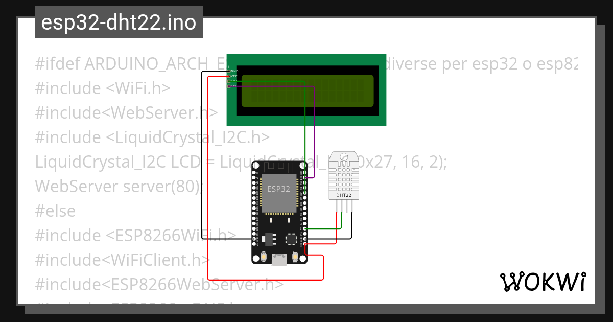 codice - Wokwi ESP32, STM32, Arduino Simulator