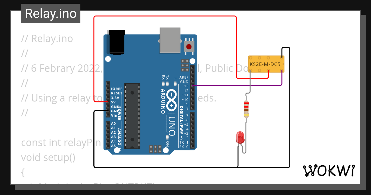 Relay.ino Copy - Wokwi ESP32, STM32, Arduino Simulator