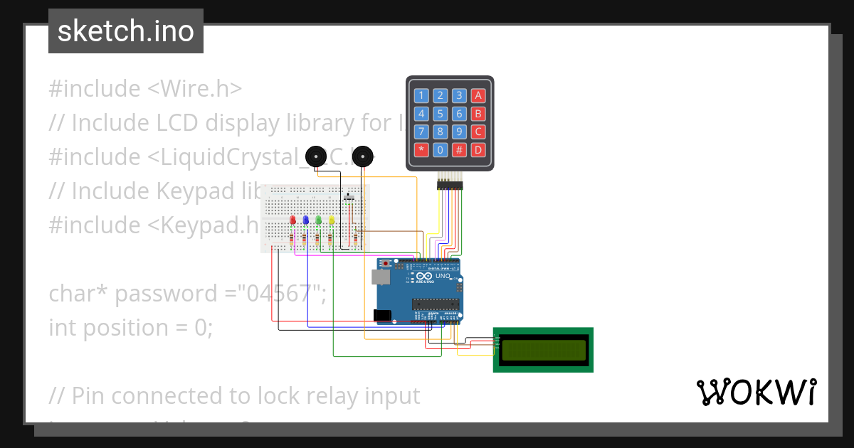 Shed Alarm not with pir - Wokwi ESP32, STM32, Arduino Simulator