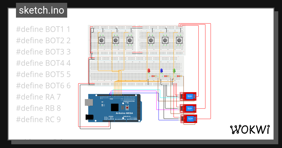 Misturador - projeto pronto - Wokwi ESP32, STM32, Arduino Simulator