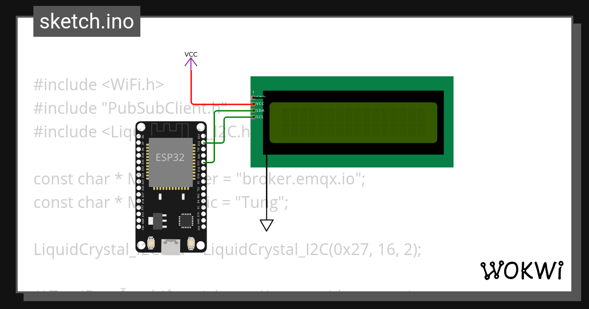 ESP32_LCD - Wokwi ESP32, STM32, Arduino Simulator