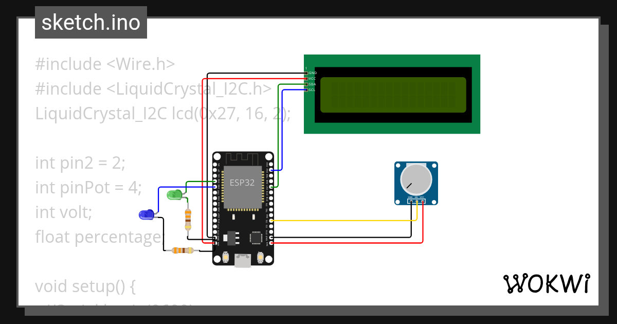 first ESP32 project - Wokwi ESP32, STM32, Arduino Simulator